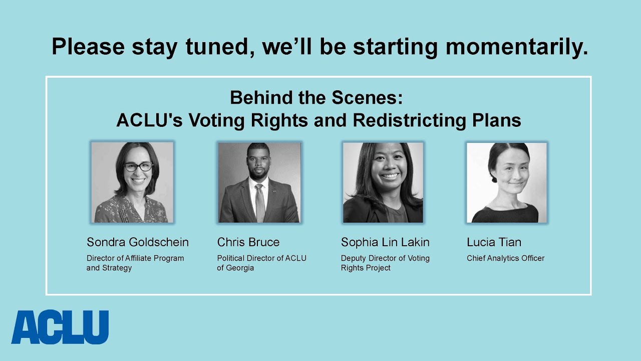 ACLU Leadership Forum. Behind the Scenes: ACLU Voting Rights ...