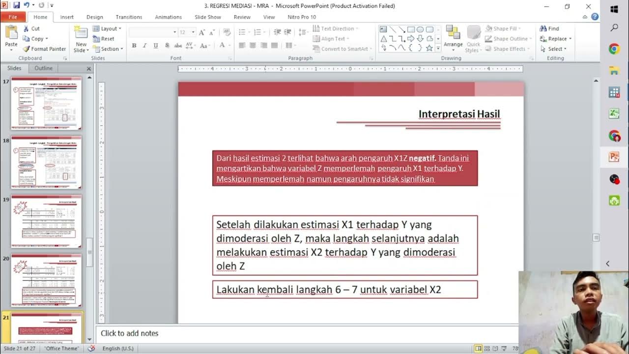 TUtorial Olah data Moderated Regression Analysis (MRA) menggunakan sofwere Stata - YouTube