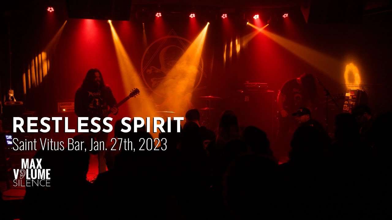 RESTLESS SPIRIT live at Saint Vitus Bar, Jan. 27th, 2023 (FULL SET ...