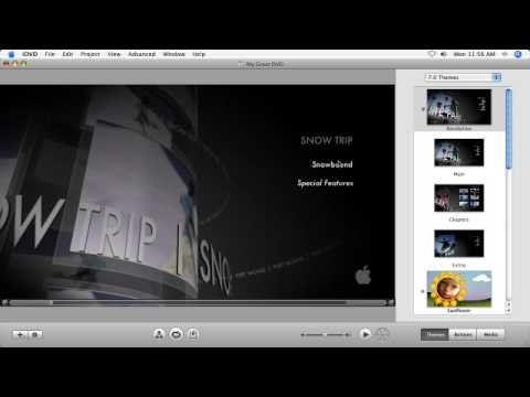 iDVD - Adding and Customising Menus - YouTube