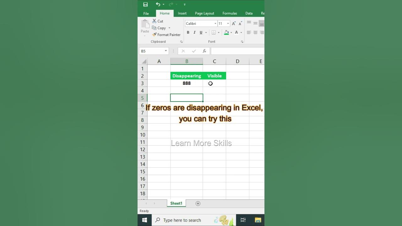 How to Add a Zero in Front of a Number in Excel - YouTube
