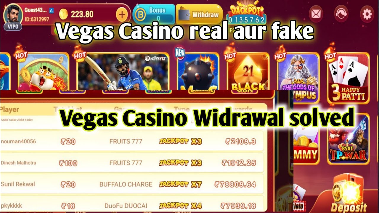 vegas casino app real or fake | slot vegas casino withdrawal kaise kare ...