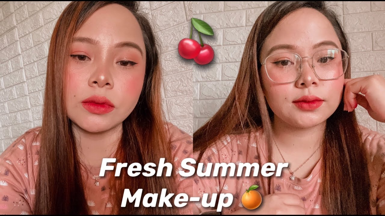Fresh Summer Makeup 🍊 Tutorial - YouTube