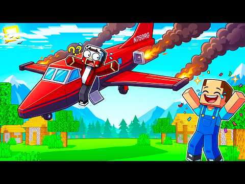 Minecraft'ta UÇAK Yaptım Trollendim !! - Zengin vs Fakir #41