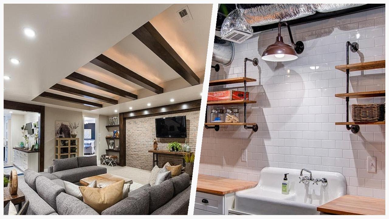 75 Transitional Basement Design Ideas You'll Love - YouTube