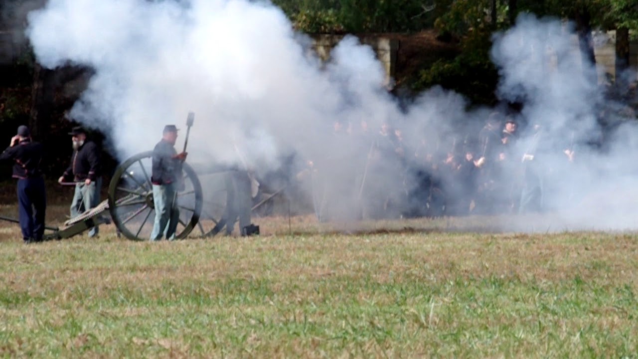 Firing a Cannon at Fort Branch - YouTube