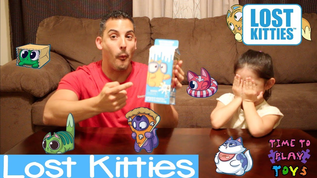 Alivia Opens Up A Carton of Lost Kitties - Time To Play Toys - YouTube
