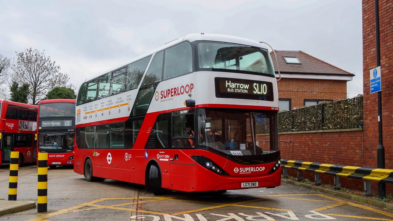 Buses at work around Harrow bus station 27th November 2023 - YouTube
