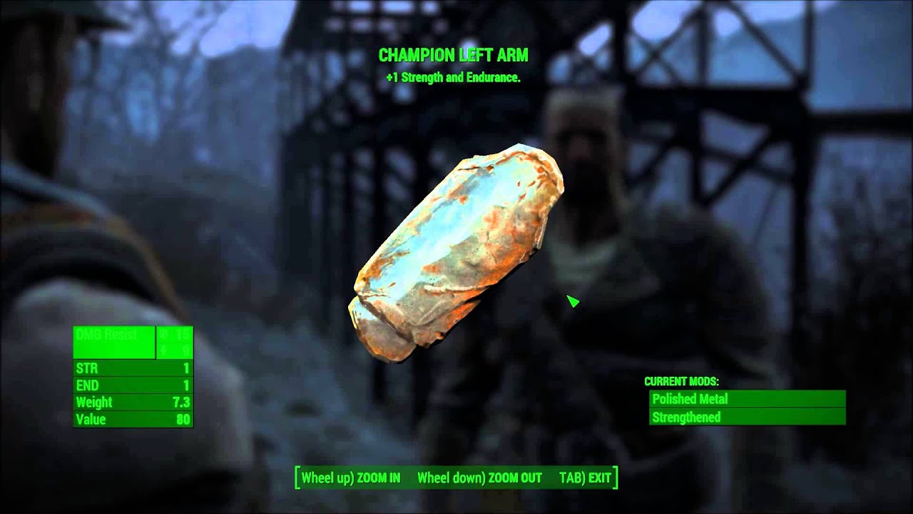 Fallout 4 Legendary armor champion left arm stats and location FROM ...