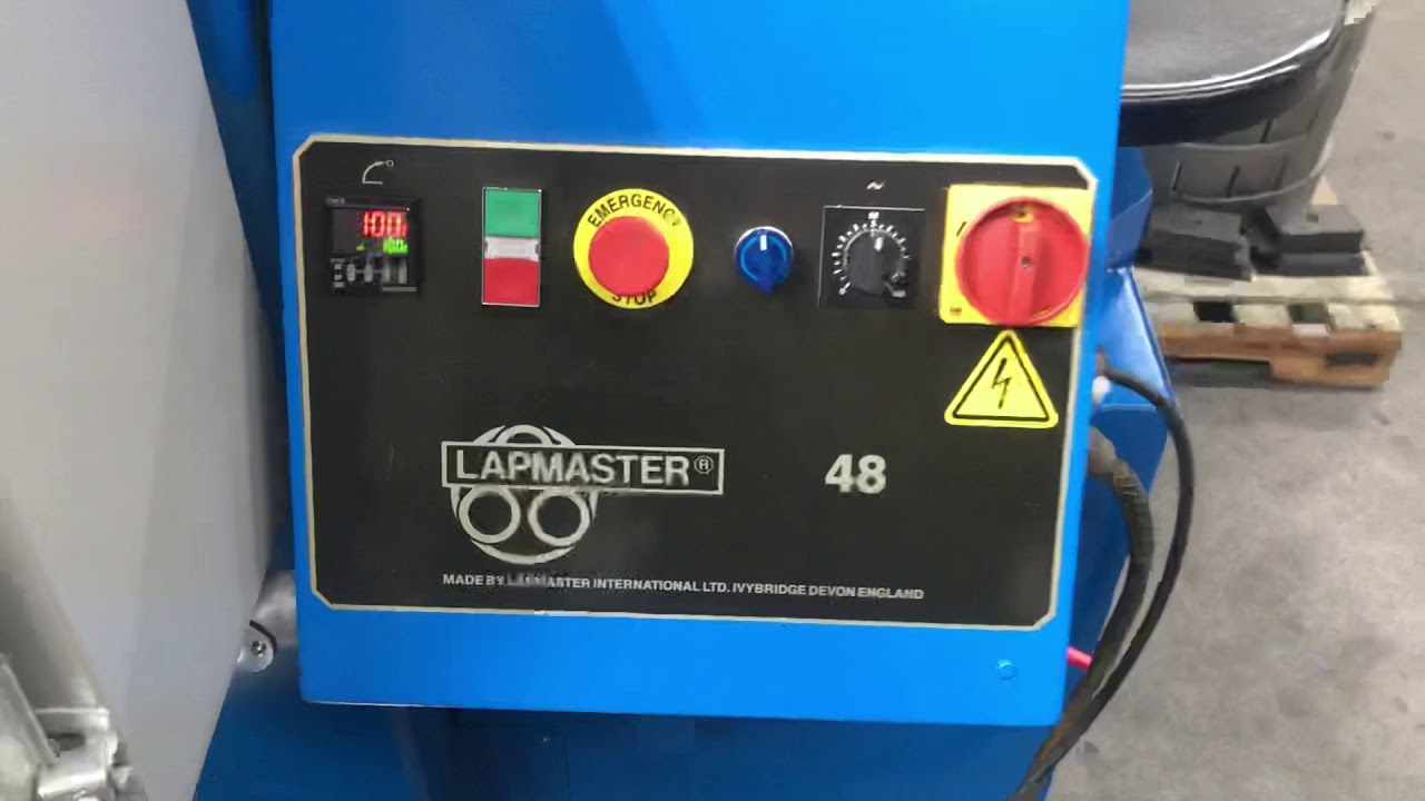 LAPMASTER 48”F PRECISION PNEUMATIC LIFT FLAT LAPPING MACHINE - YouTube