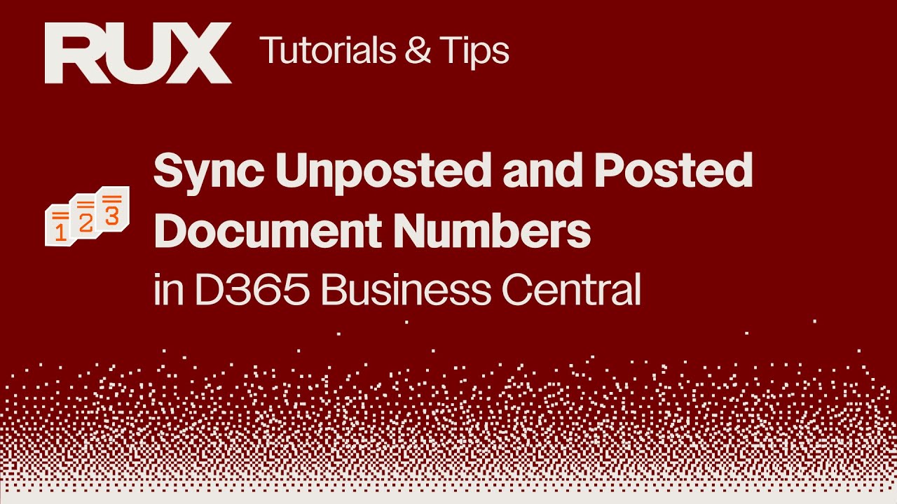 Sync Unposted and Posted Document Numbers in D365 Business Central ...