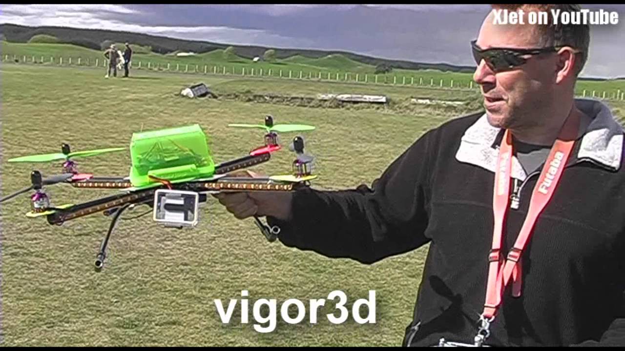 Quadcopter with 2-axis stabilized camera mount using OpenPilot - YouTube