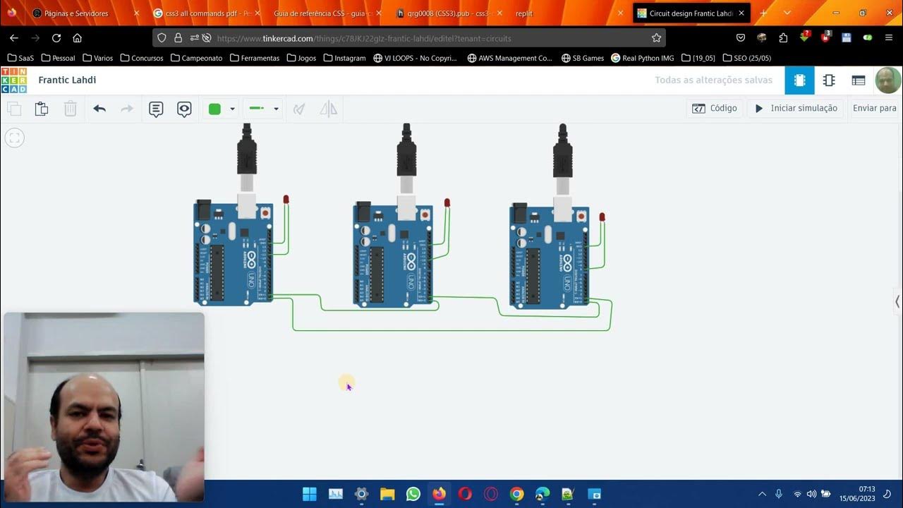 [ TinkerCAD 01 ] TinkerCad com 3 Arduinos - YouTube