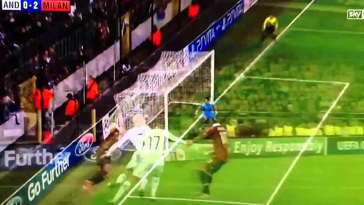 Mexes Amazing goal ! Milan vs Anderlecht - YouTube