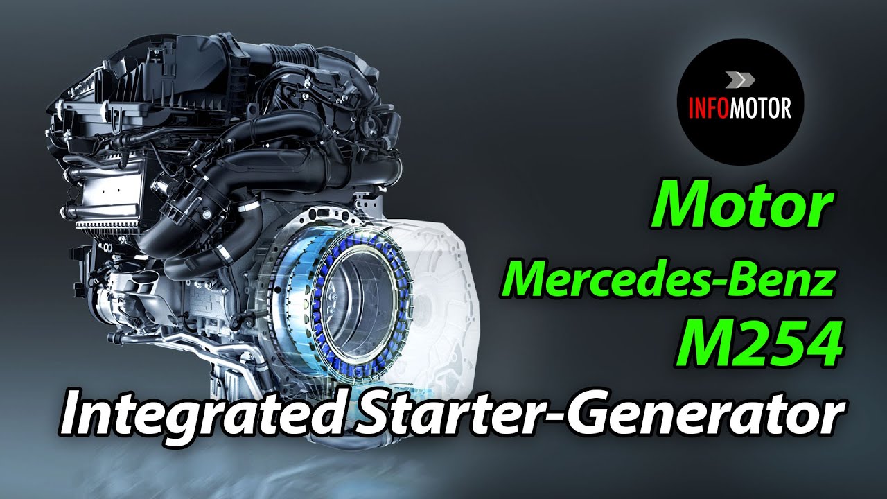 Motor Mercedes-Benz M254 com ISG (integrated starter-generator) - YouTube