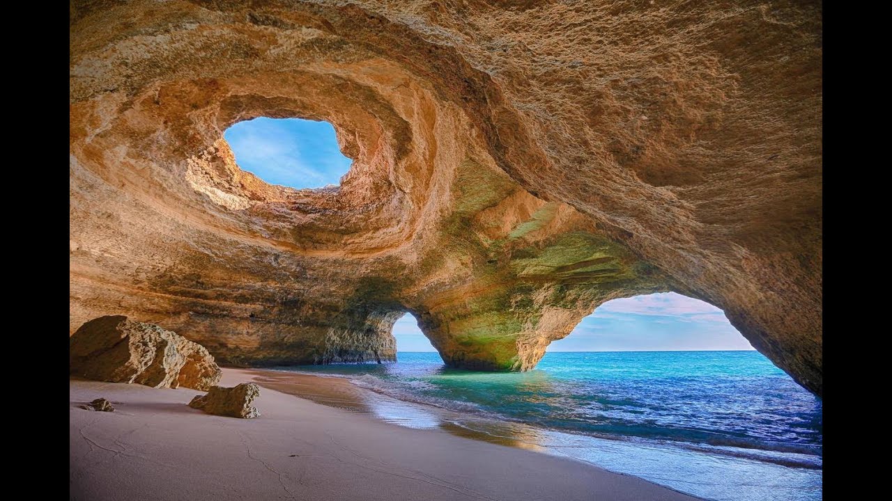 Amazing Benagil Sea Cave in Algarve Portugal - YouTube