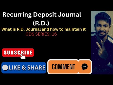 What is the R.D. journal and how to maintain it - YouTube