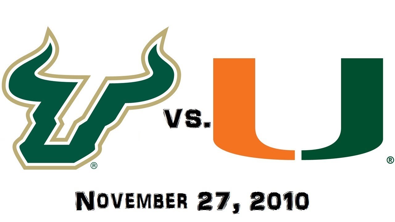 November 27, 2010 - South Florida Bulls vs. Miami Hurricanes Full ...