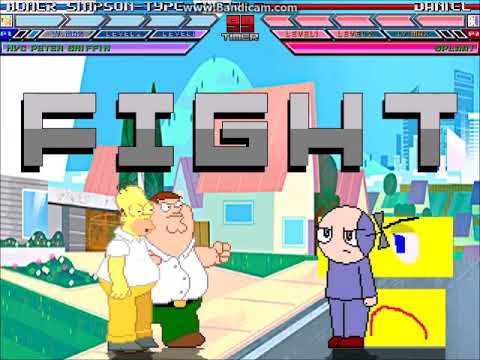 Mugen Battle #22 Homer Cheap And MVC Peter Vs Old Daniel And Ki Splaat ...