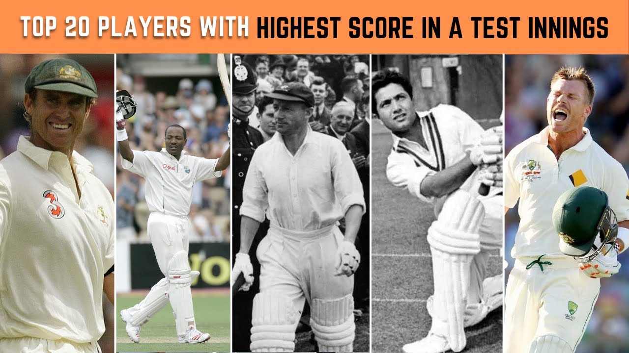 The Top 20 Test Players with the Highest Individual Scores - YouTube