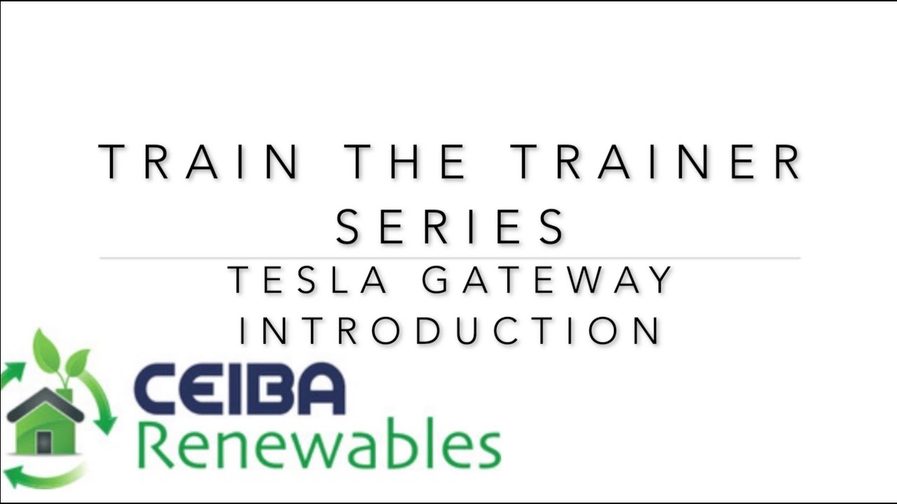 12. Introduction to the Tesla Gateway. - YouTube