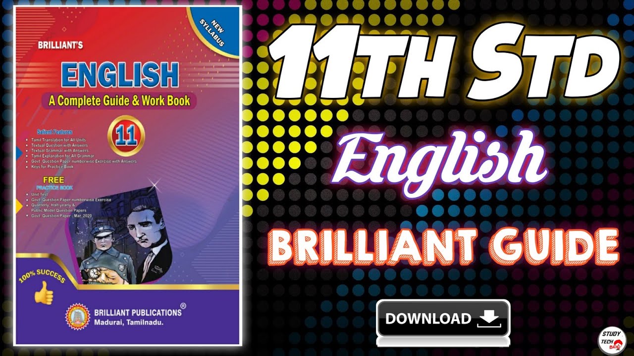 11th Std English Brilliant’s | Complete Guide & Work book | (SAMPLE ...