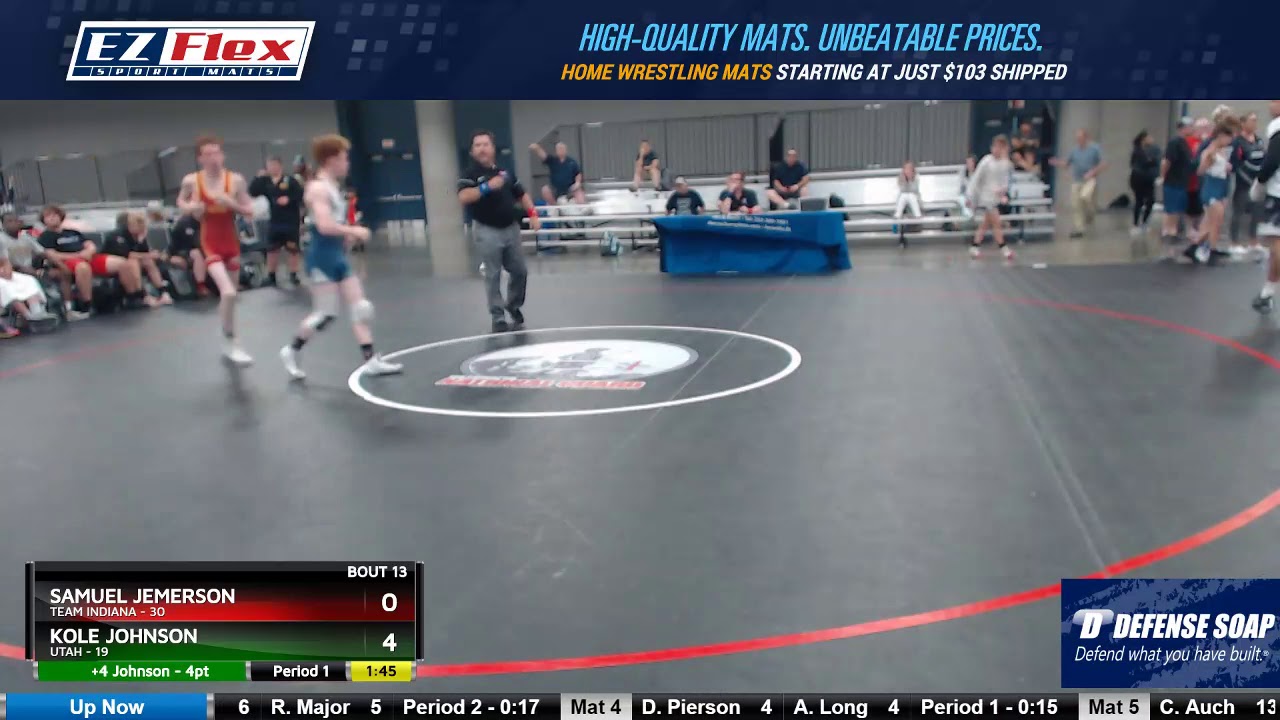 Mat 8 94 Samuel Jemerson Team Indiana Vs Kole Johnson Utah - YouTube