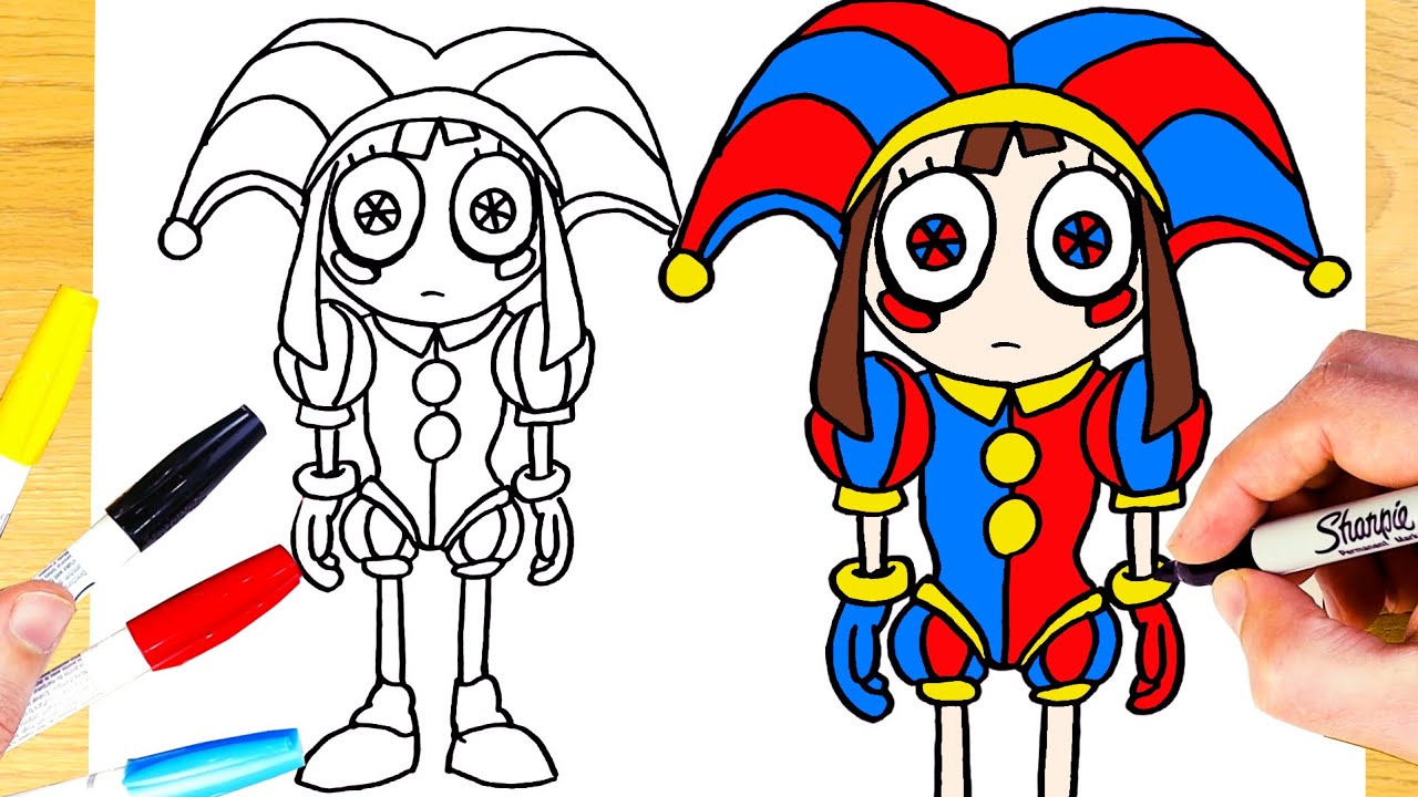 How to Draw POMNI Super Easy With Instructions - YouTube