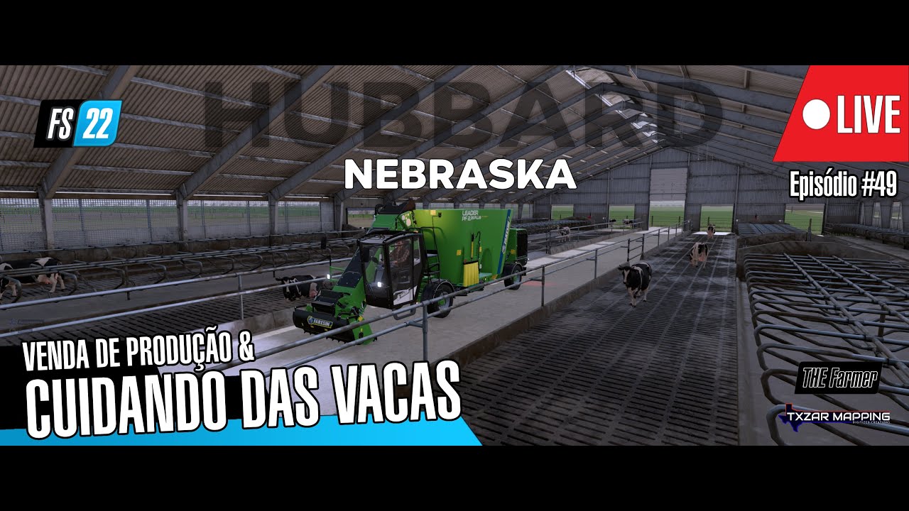 FS 22 | MAPA HUBBARD, NEBRASKA | VENDA DE PRODUÇÃO, CUIDANDO DAS VACAS ...