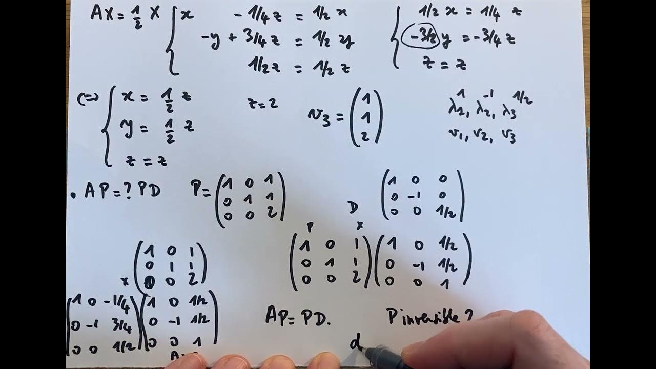 Diagonalisation d'une matrice 3x3 et applications aux suites couplées ...