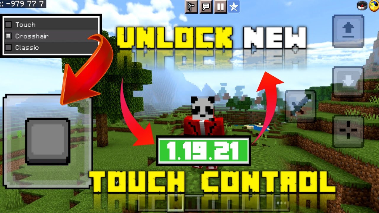 HOW TO USE OR UNOCK NEW TOUCH CONTROL IN MINECRAFT PE 1.19.10-1.19.21 ...