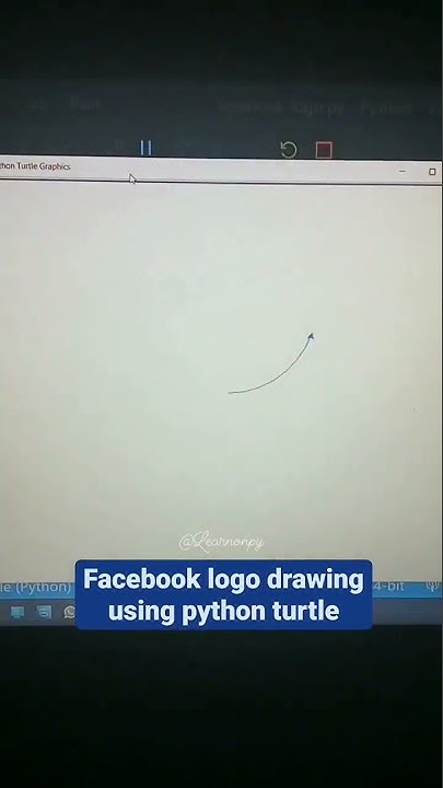 FACEBOOK Logo Drawing Using Python Turtle | Python Turtle Graphics ...