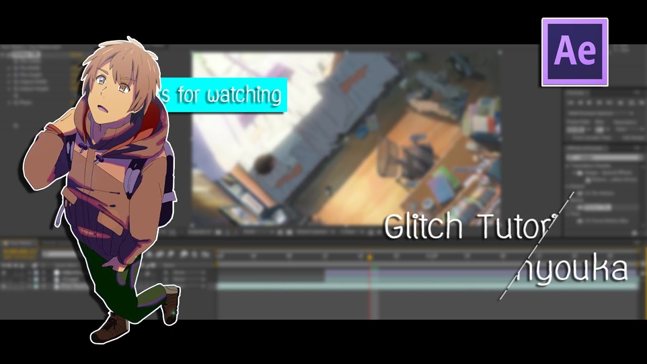 Glitch - amv after effects Tutorial - YouTube