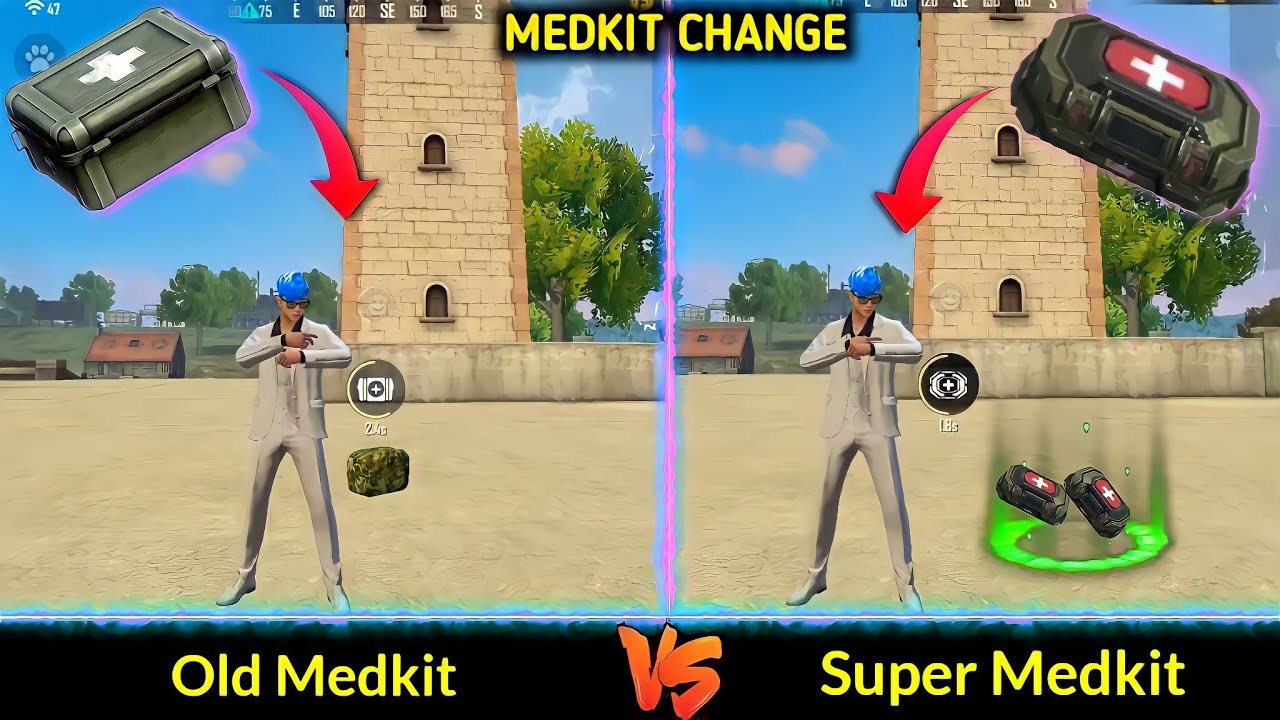 SUPER MEDKIT VS OLD MEDKIT ABILITY TEST FREE FIRE- SAMSUNG,A3,A5,A6,A7 ...
