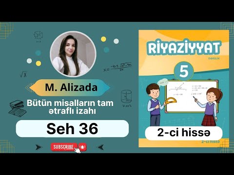 5ci sinif Riyaziyyat seh 36 ( 2ci hisse )