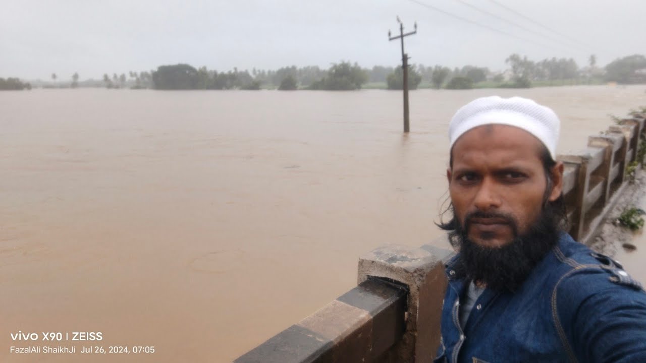 Gokak flood 2024 Gokak lolasur bridge 🌉 dub ne ke liye sirf 1 feat ...