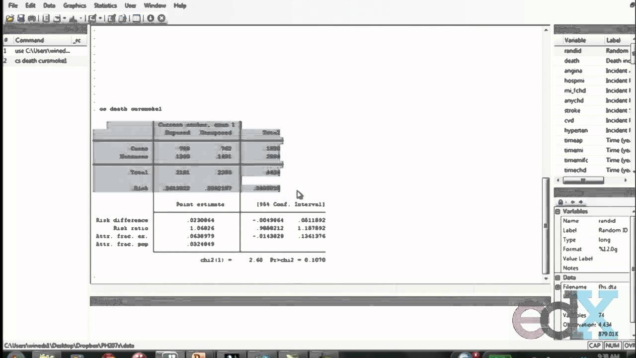 Week 3 : STATA DEMO: CUMULATIVE INCIDENCE AND IR FOR DEATH - YouTube