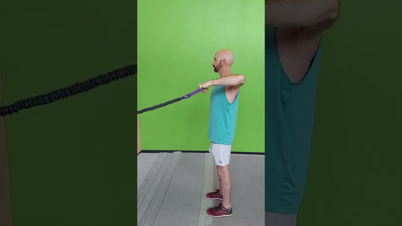 Standing Shoulder External Rotation with Resistance in 90° Abduction ...