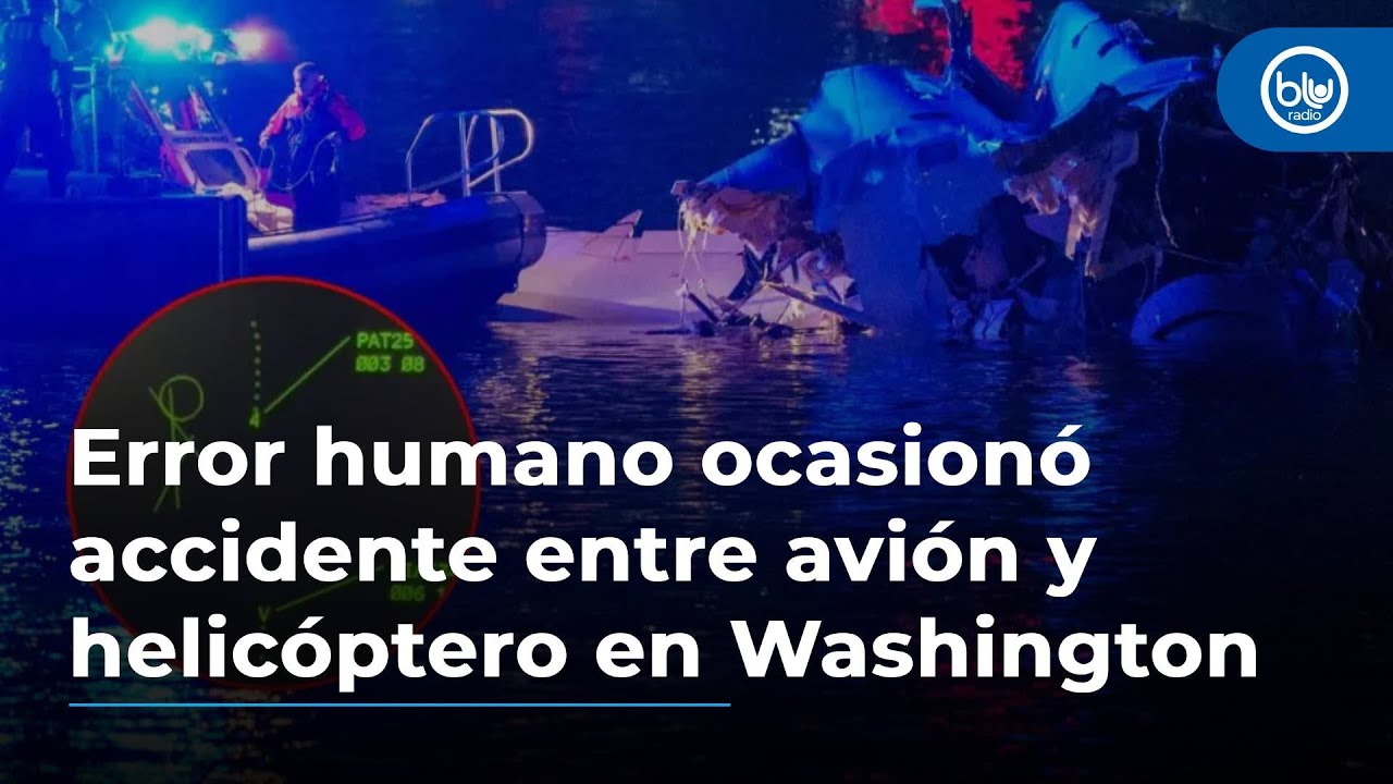 Error humano ocasionó accidente entre avión y helicóptero en Washington ...