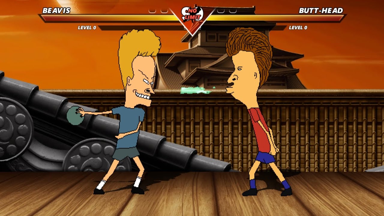 BEAVIS vs BUTT-HEAD - High level insane fight! - YouTube