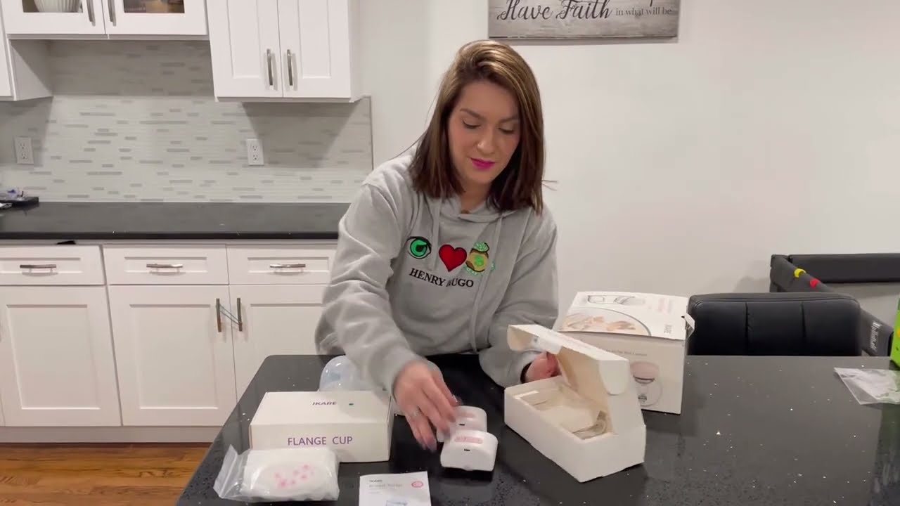 IKARE Wearable Double Breast Pump Test - YouTube