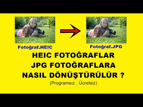 HEIC FotoğraflarInı JPG'ye Dönüştürme (Programsız,Ücretsiz)