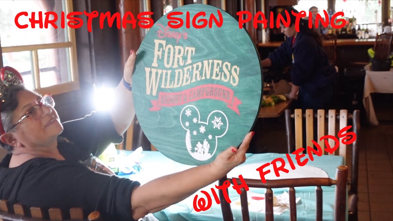 Christmas Sign Painting... With Friends - YouTube