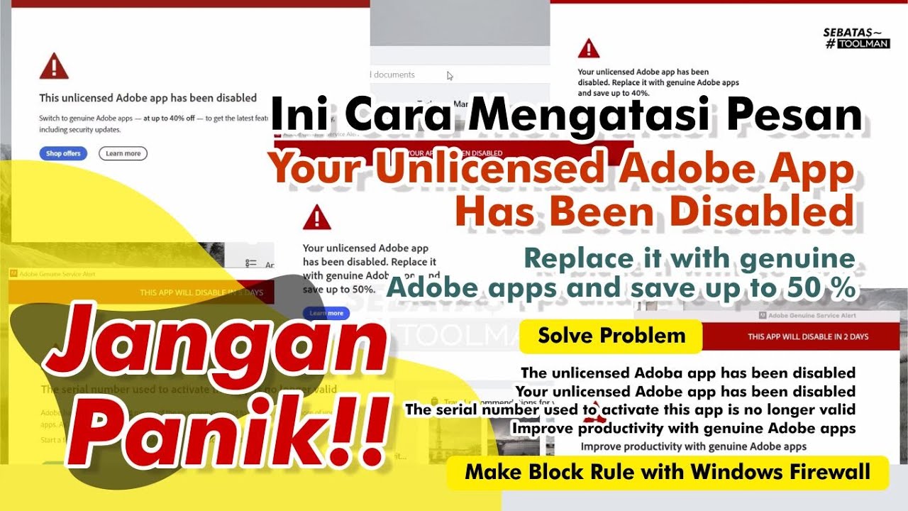 Mengatasi “The Unlicensed Adobe App Has Been Disabled” dengan Mudah ...