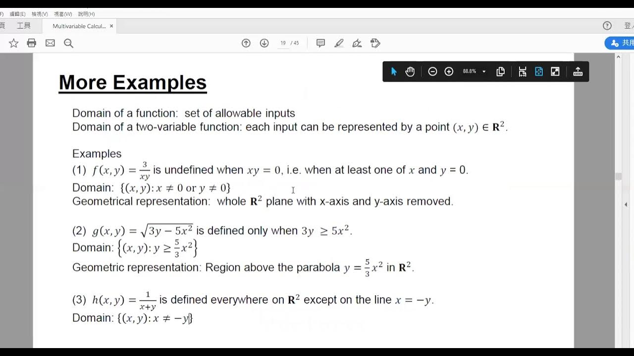 Week 4 Lecture: Multivariable Functions - YouTube