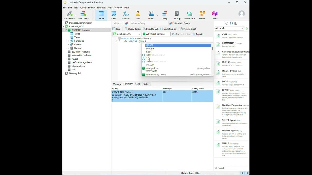 UAS Database Administrator - YouTube