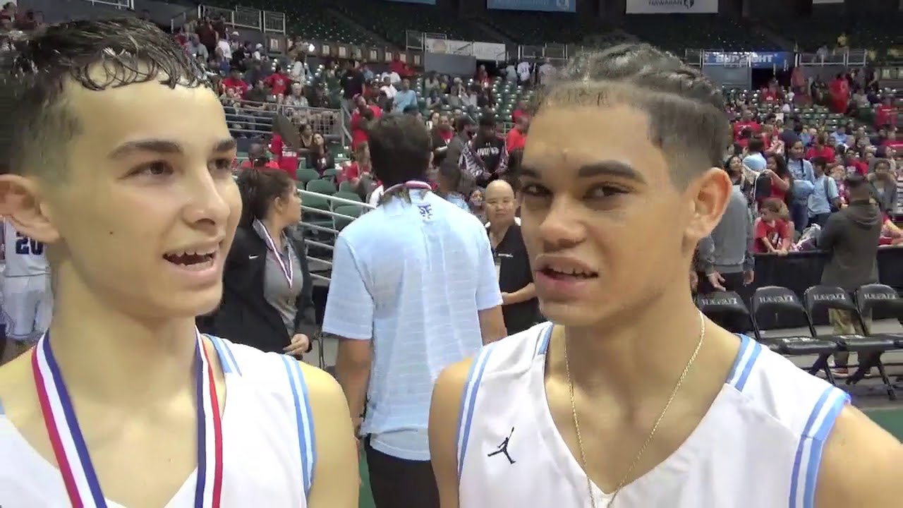 Championship Post-Game: St. Francis guards Kameron Ng, Kordel Ng - YouTube