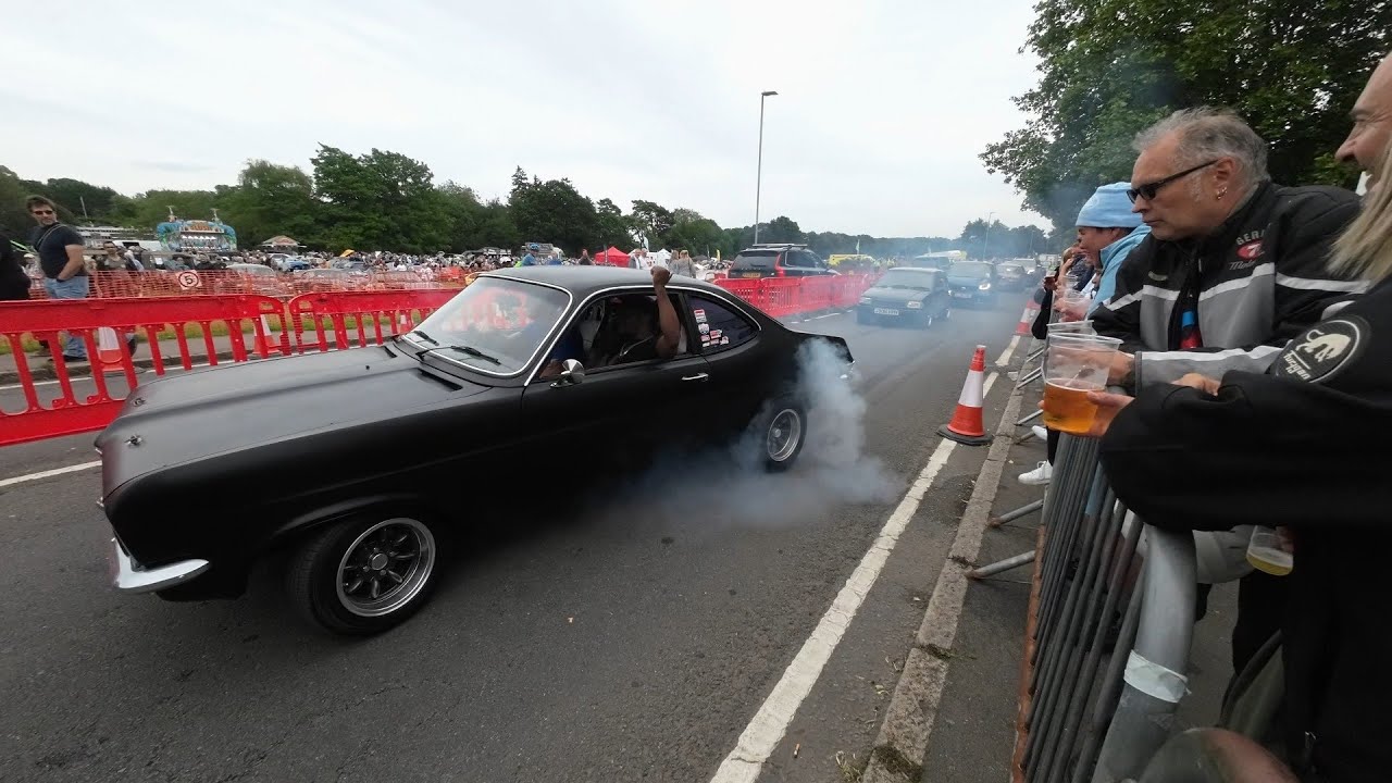 crazy classic car shows in my home town (classics on the common) - YouTube