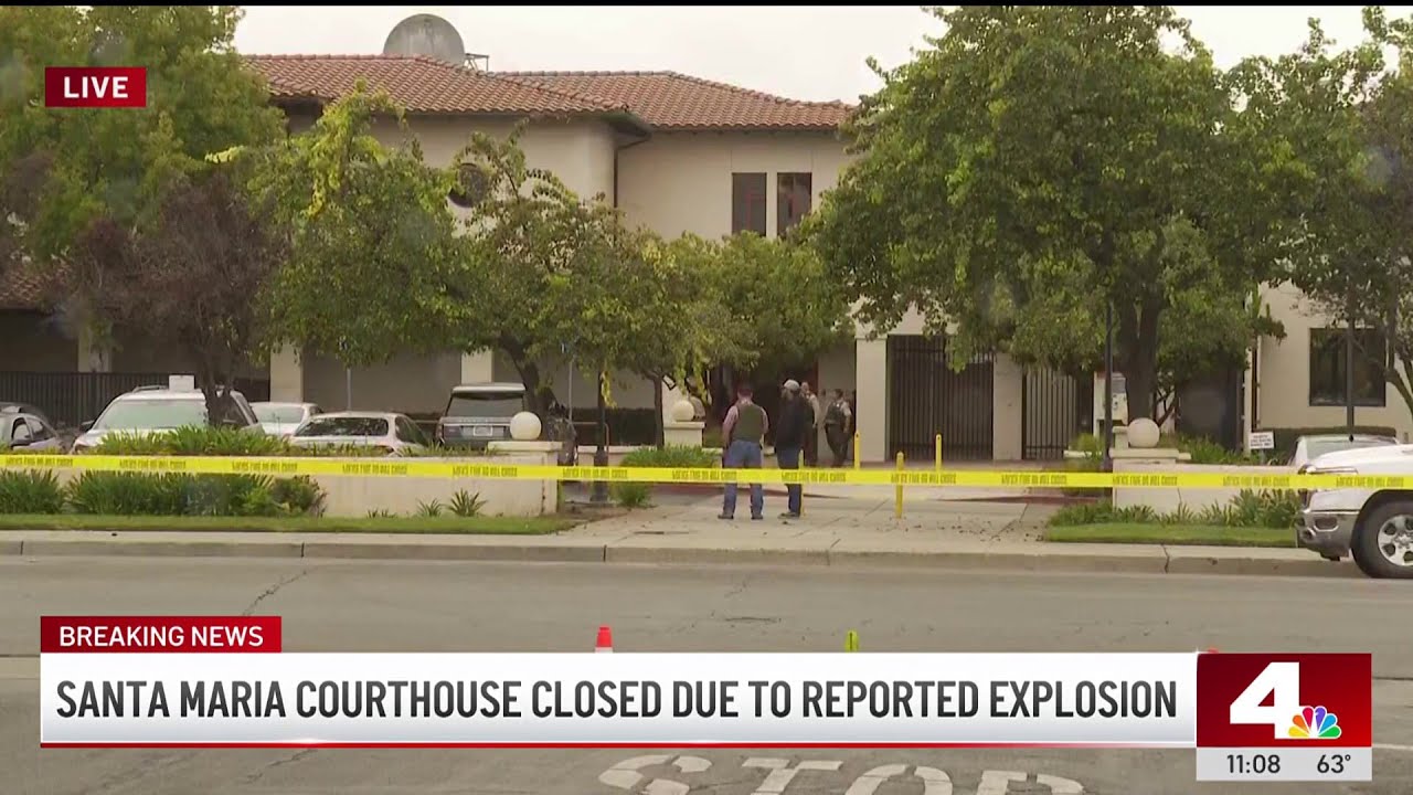 Explosion at Santa Maria courthouse causes injuries - YouTube