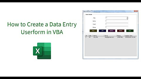Excel VBA | Userform - YouTube